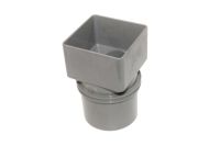 Grey Corniche Square Terrain Upvc Plastic Gutters