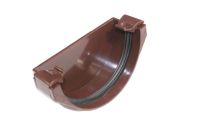 Brown Crescent Terrain Upvc Plastic Gutters